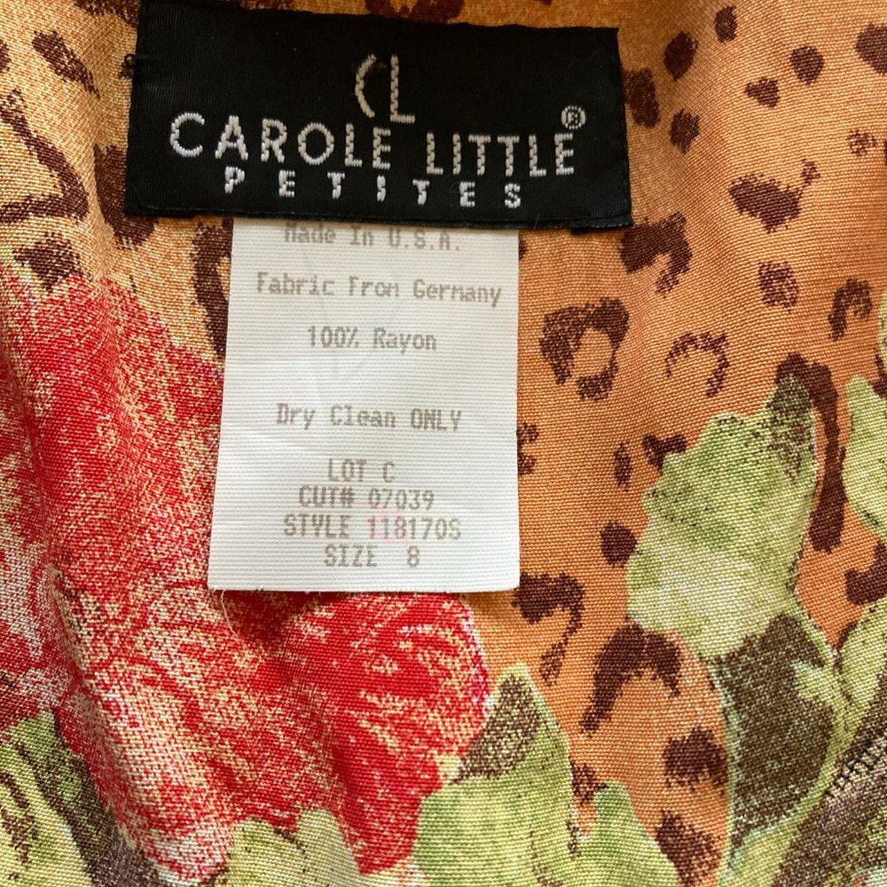 Carole Little Vintage 80's Renaissance Floral Print S… - Gem